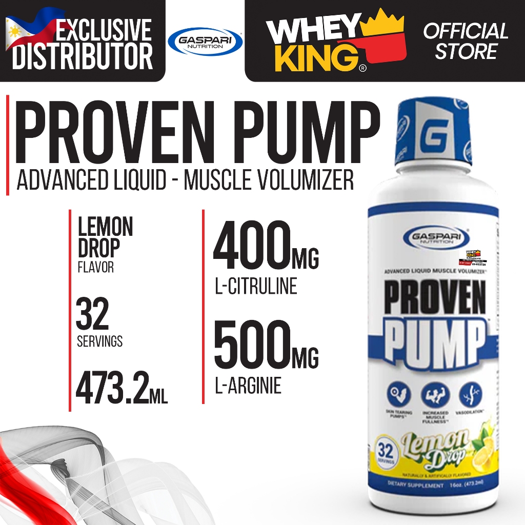 GASPARI Proven PUMP Advanced Liquid Muscle Volumizer Non Stimulant ...