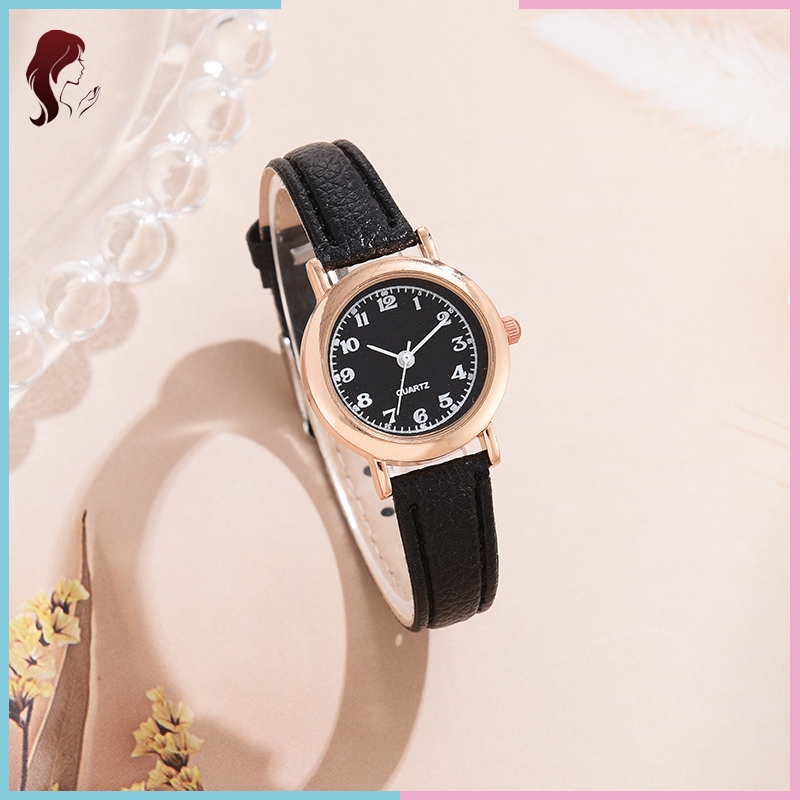 Four Color Subdials Women's Watch Casual Leather Strap Women's Quartz ...