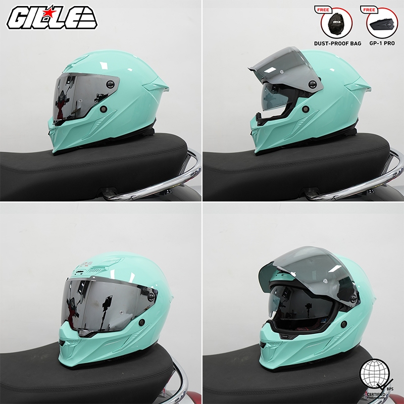 GILLE 135 ASTRAL PRO Motorcycle full face double visor helmet for ...