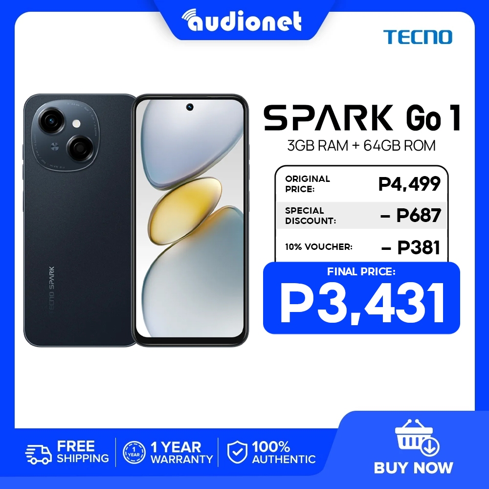 TECNO Spark Go 1 3GB+64GB / Spark Go 1 3GB+128GB/4GB+64GB/4GB+128GB | Unisoc T615 | 6.67” HD+ ...