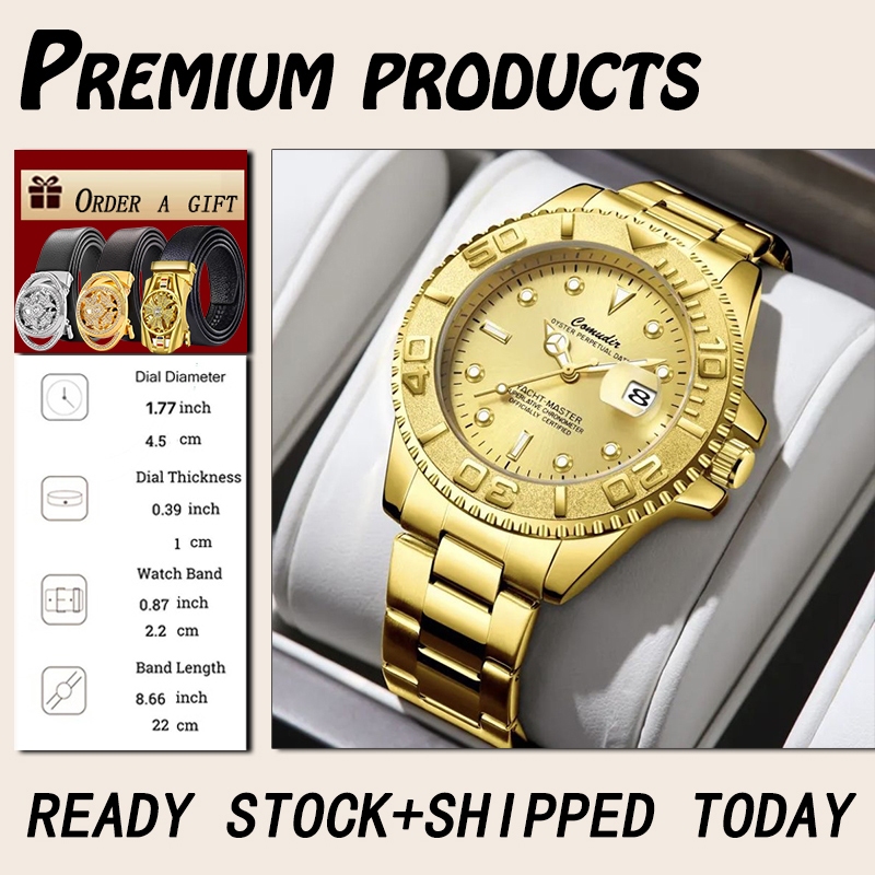 Men's Waterproof Stainless Steel Quartz Watch Business seiko watch for ...