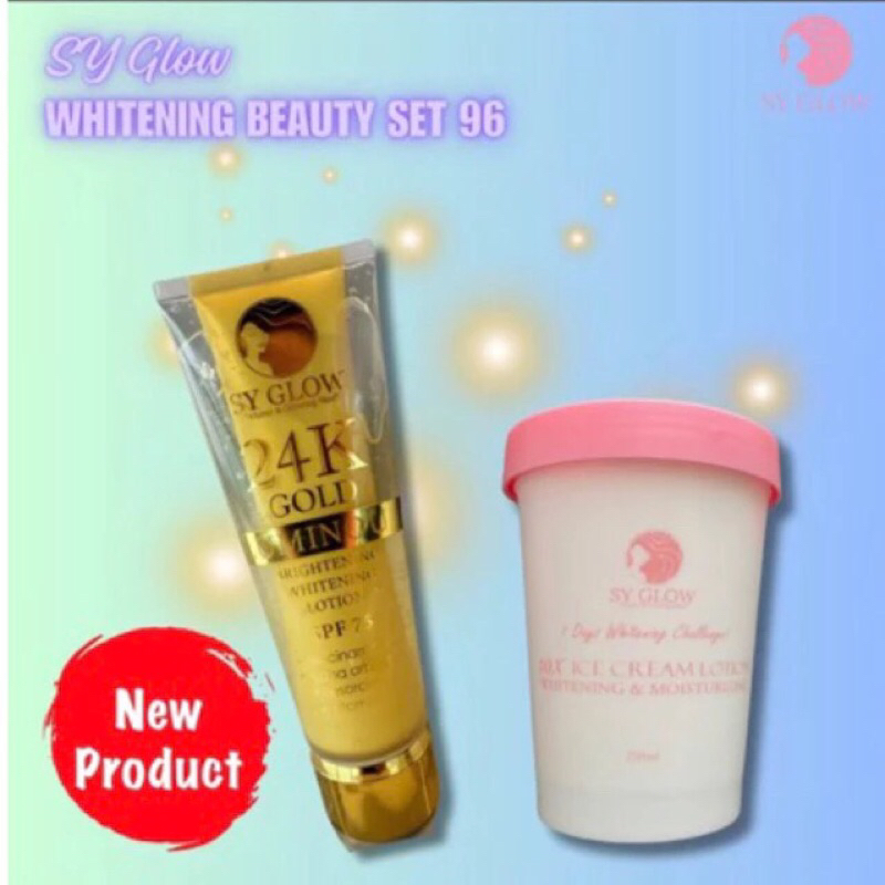 SY GLOW 24k Gold Whitening Lotion + Ice Cream Lotion BUY 1 TAKE 1 ...
