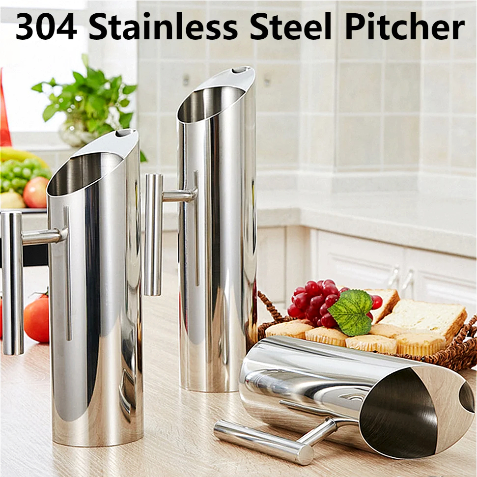 1/1.5/2L Stainless Steel Water Jug,Water Pitcher,Tea Pot,Kettle Cold ...
