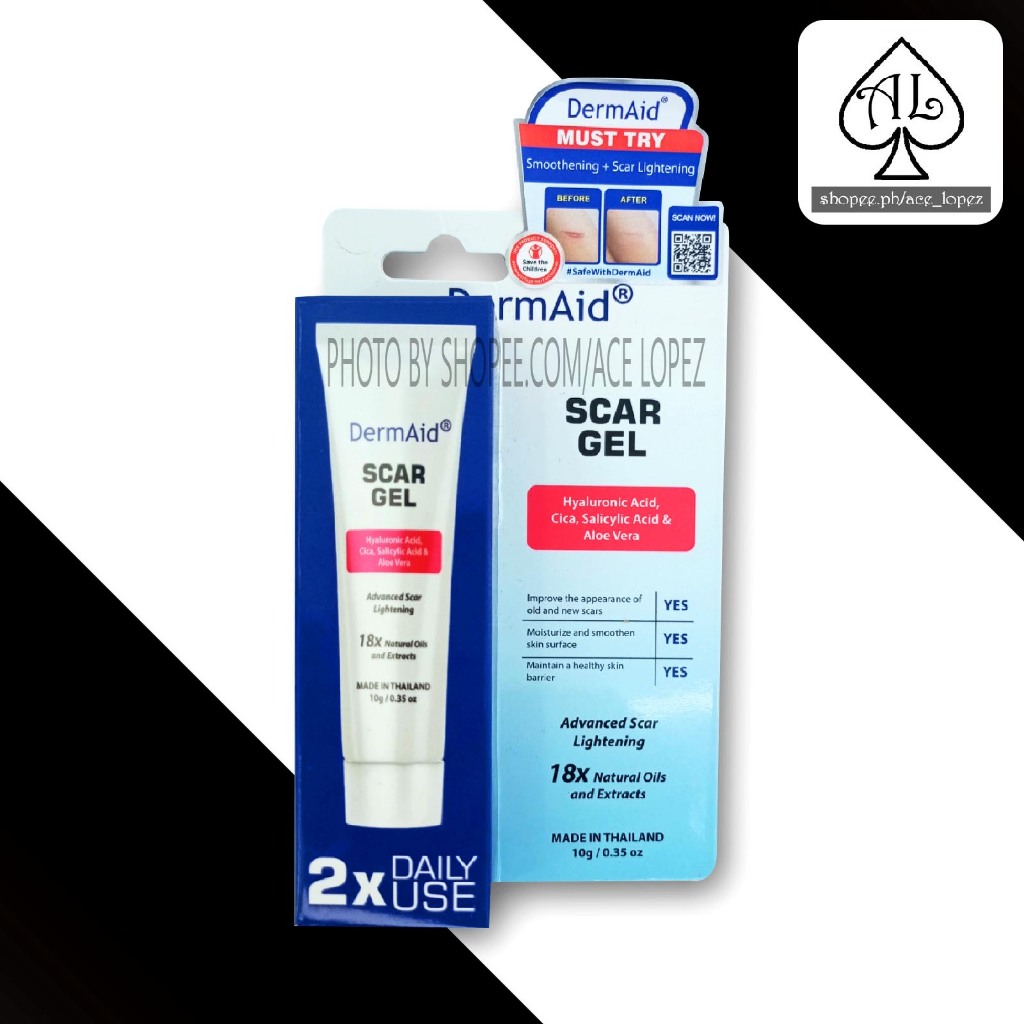 DermAid Scar Eraser Gel Scar Lightening Serum 10g Made in Thailand ...