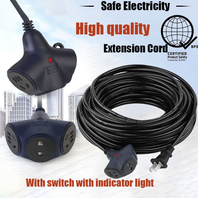 Extension Wire Heavy Duty Extension 5/10/20/30M Long extension cord ...