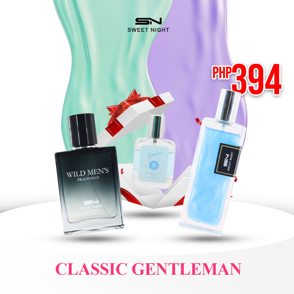 Sweet Night Classic Gentlemen Perfume Bundle Colorful Men's + Wild Men ...
