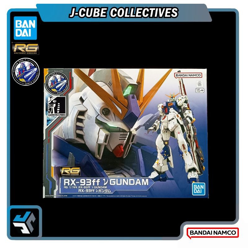 Bandai Gundam Side-F Space Colony RX-93FF Nu Gundam RG 1/144 scale | Shopee Philippines