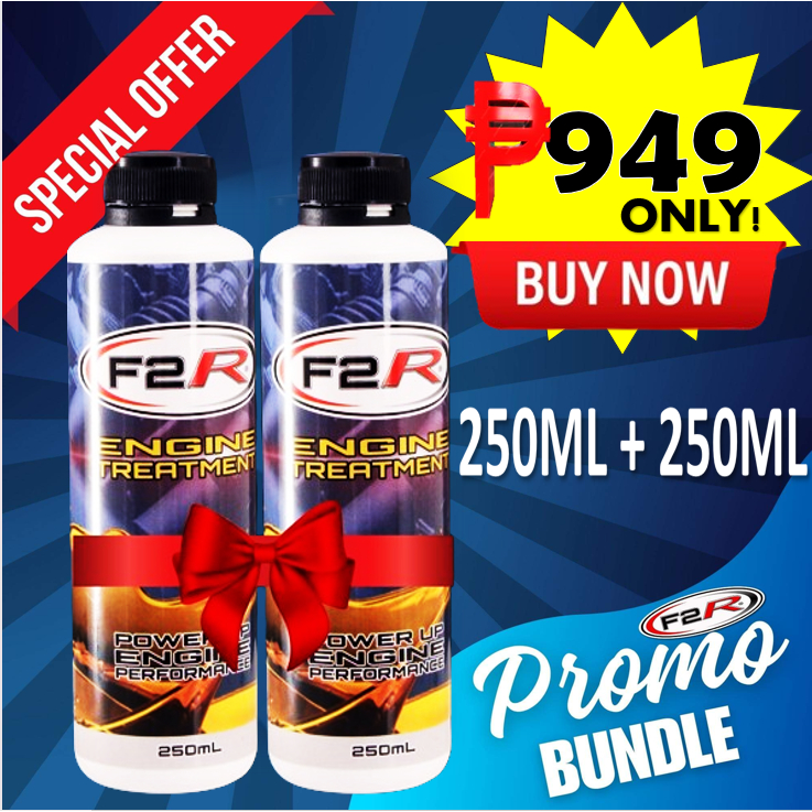 F2R RACING OIL ADDITIVES COMPLETE ENGINE TREATMENT 2 BOTTLES 250 ML ...