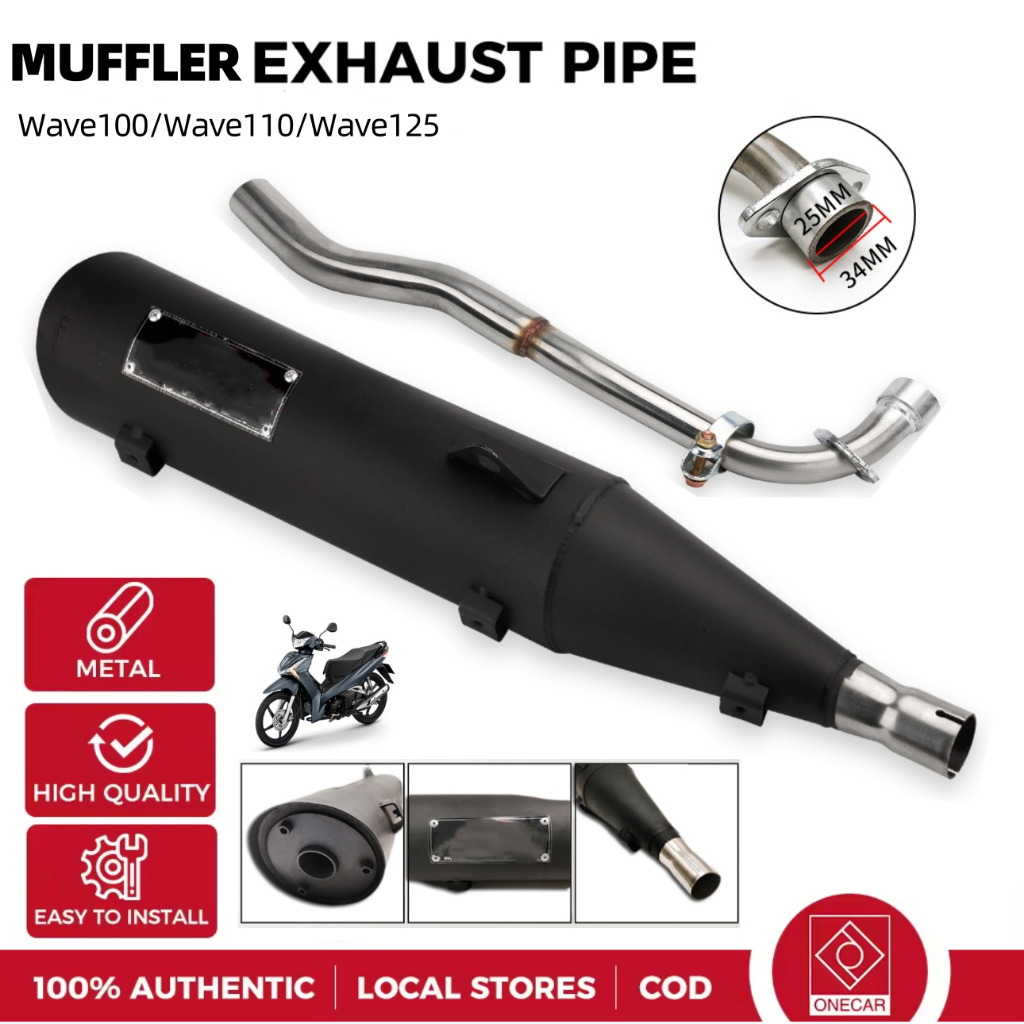 Muffler Pipe smash 115 1Set Wave 100 / SYM / Raider J Motorcycle ...