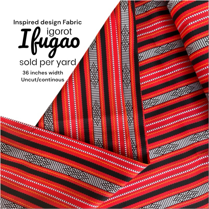 Ifugao | Igorot Print Design Cotton Fabric Textile Tela 36” width by ...