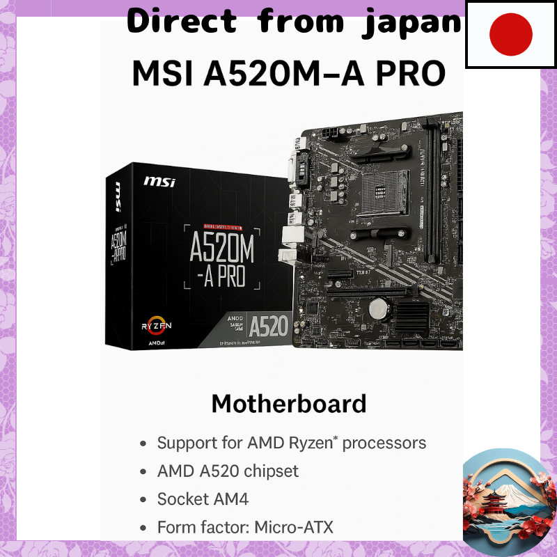 MSI Motherboard A520M-A PRO [Compatible with Ryzen 5000 Series (AM4 ...