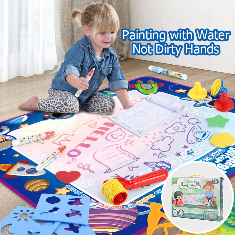 Doodle Mat Magic Water Drawing Colouring Mat Painting Writing Pad ...