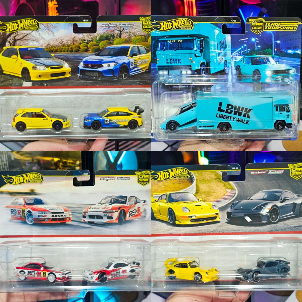Hot Wheels Premium Team Transport & Dual Pack Car Culture 1:64 Scale by ...