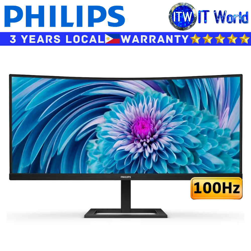 Itw | Philips Monitor 346E2CUAE 34" 3440x1440 WQHD / 100Hz / VA / 1ms ...