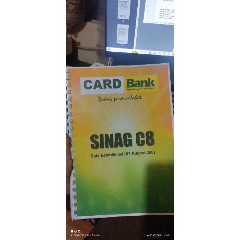 card bank logbook, ledger, record book, collection book | Shopee ...