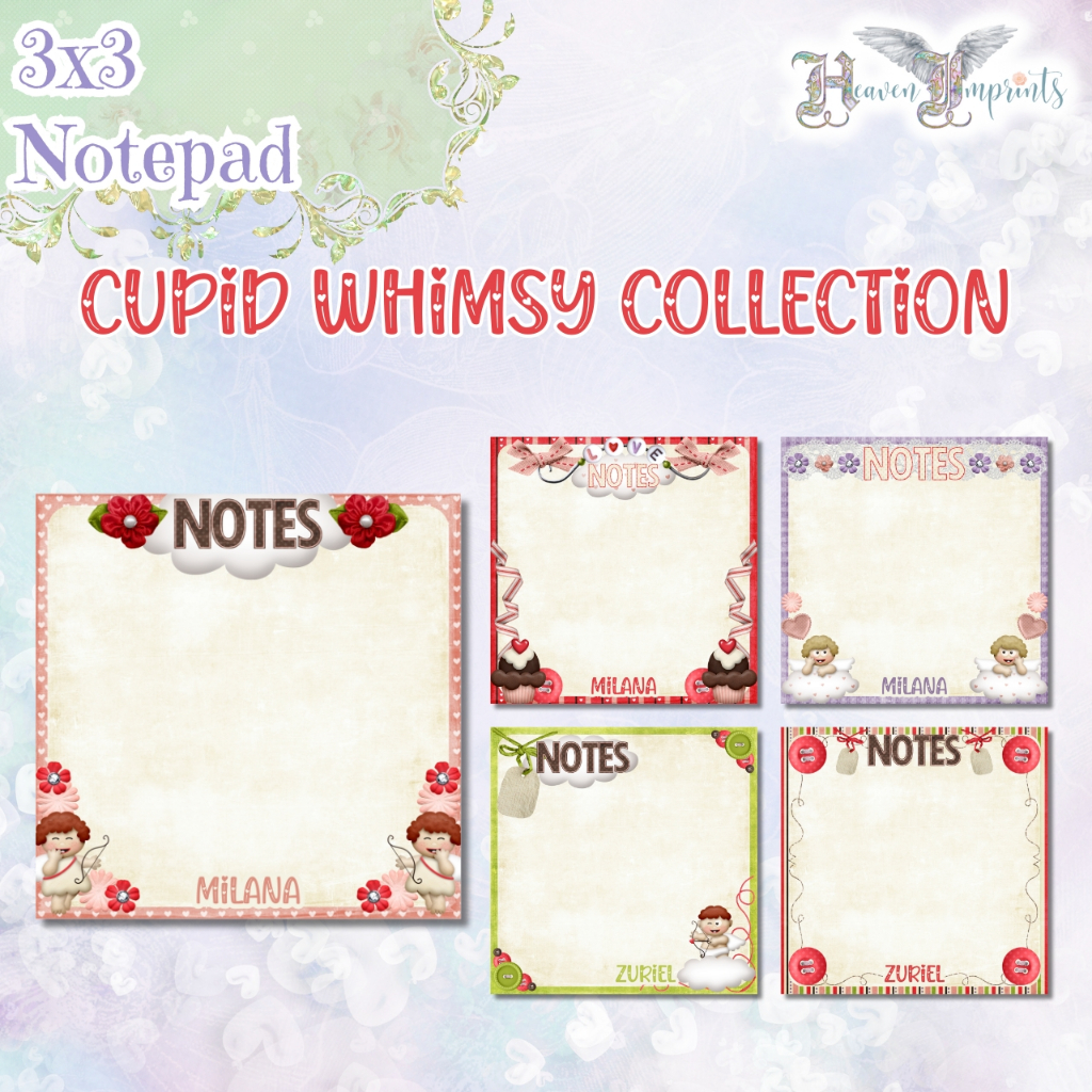 3x3 Notepad | Personalized Tear-Off Memo Pad / Sticky Notepad - Cupid ...