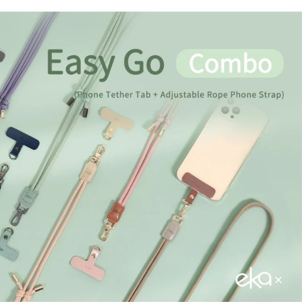 Easy Go Combo (Phone Tether Tab + Adjustable Rope Phone Strap) | Shopee ...