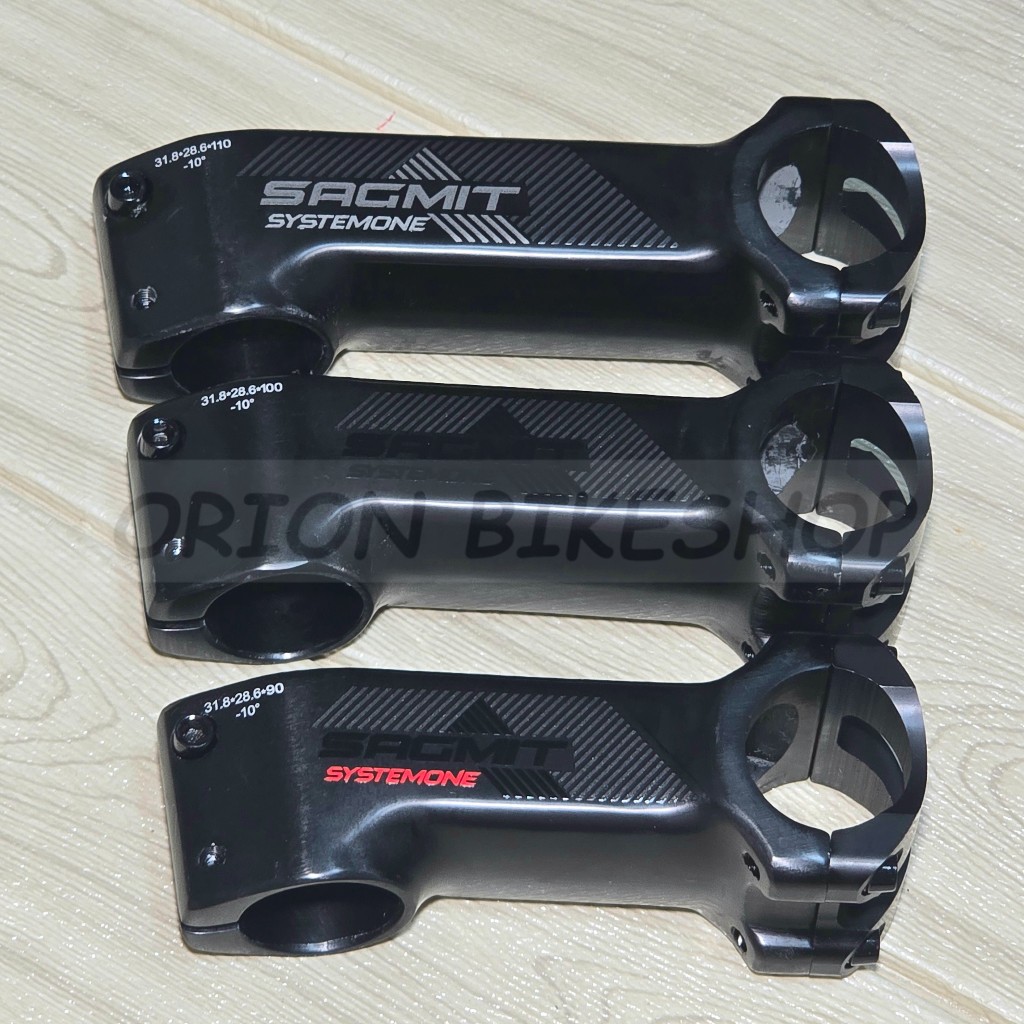 Road Bike Stem Sagmit Systemone 80mm 90mm 100mm 110mm 120mm 130mm 140mm System One Negative ...
