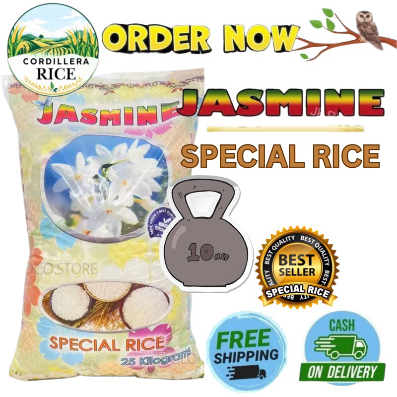 Quality Premium Rice Jasmine Special Rice available in 5KG and 10KG | Shopee Philippines