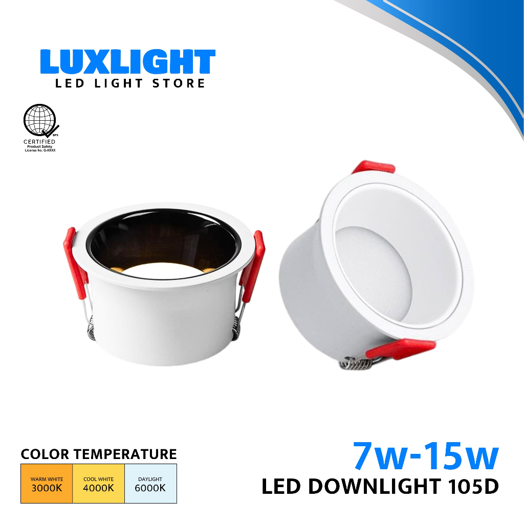 Lux Light Recessed LED Pin Light Round Ceiling 105 Degree Angle PREMIUM ...