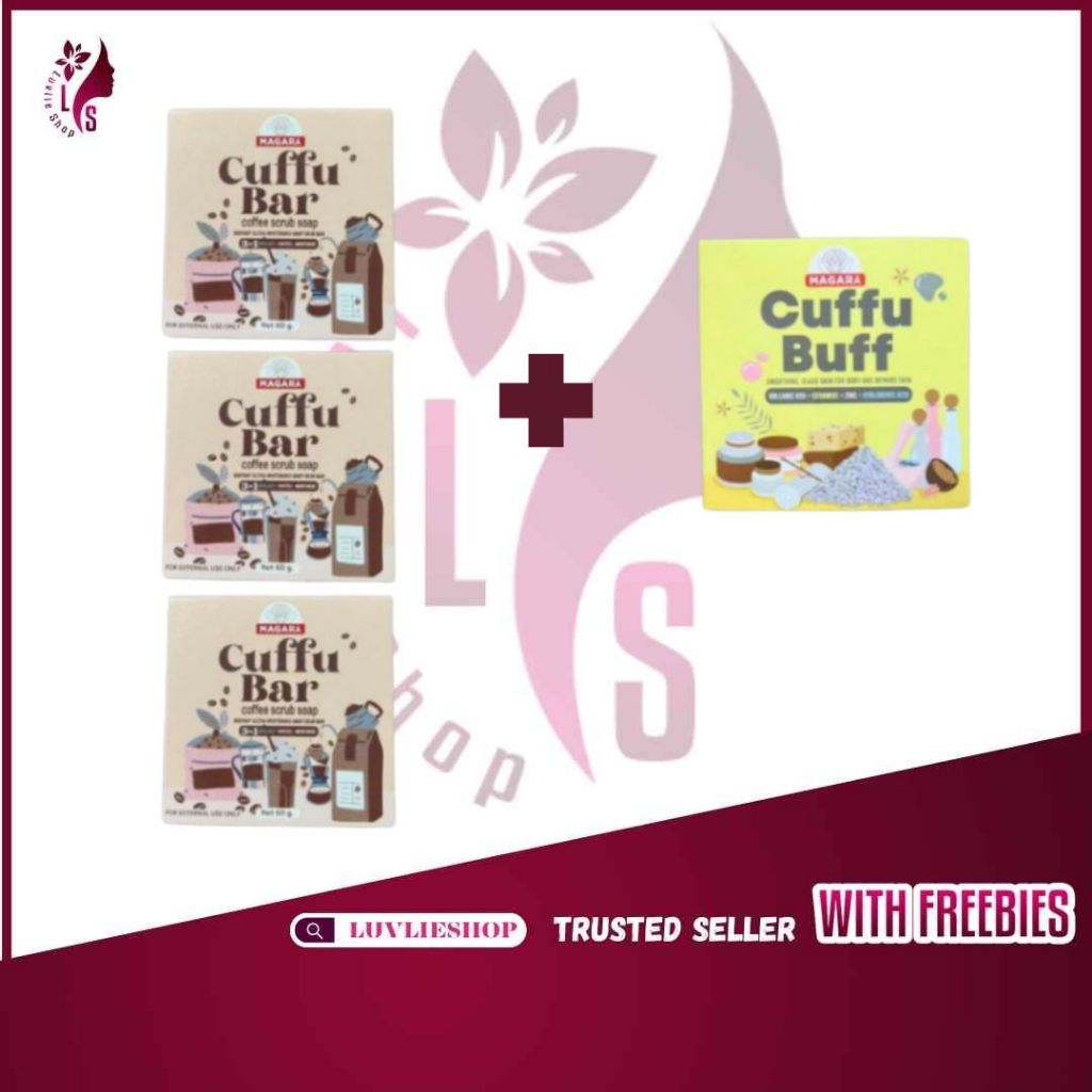 Magara Skin Cuffu Bar Coffee Scrub and Cuffu Buff Volcanic Ash Soap ...