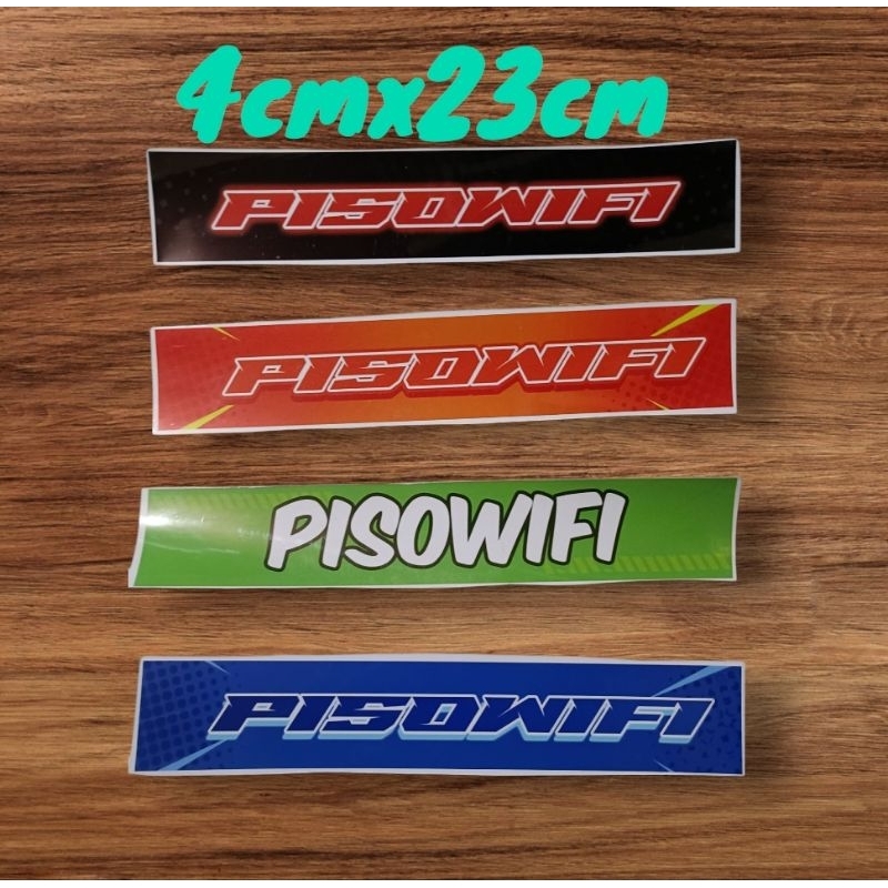 PISOWIFI HEADER STICKERS (4CMX23CM) | Shopee Philippines