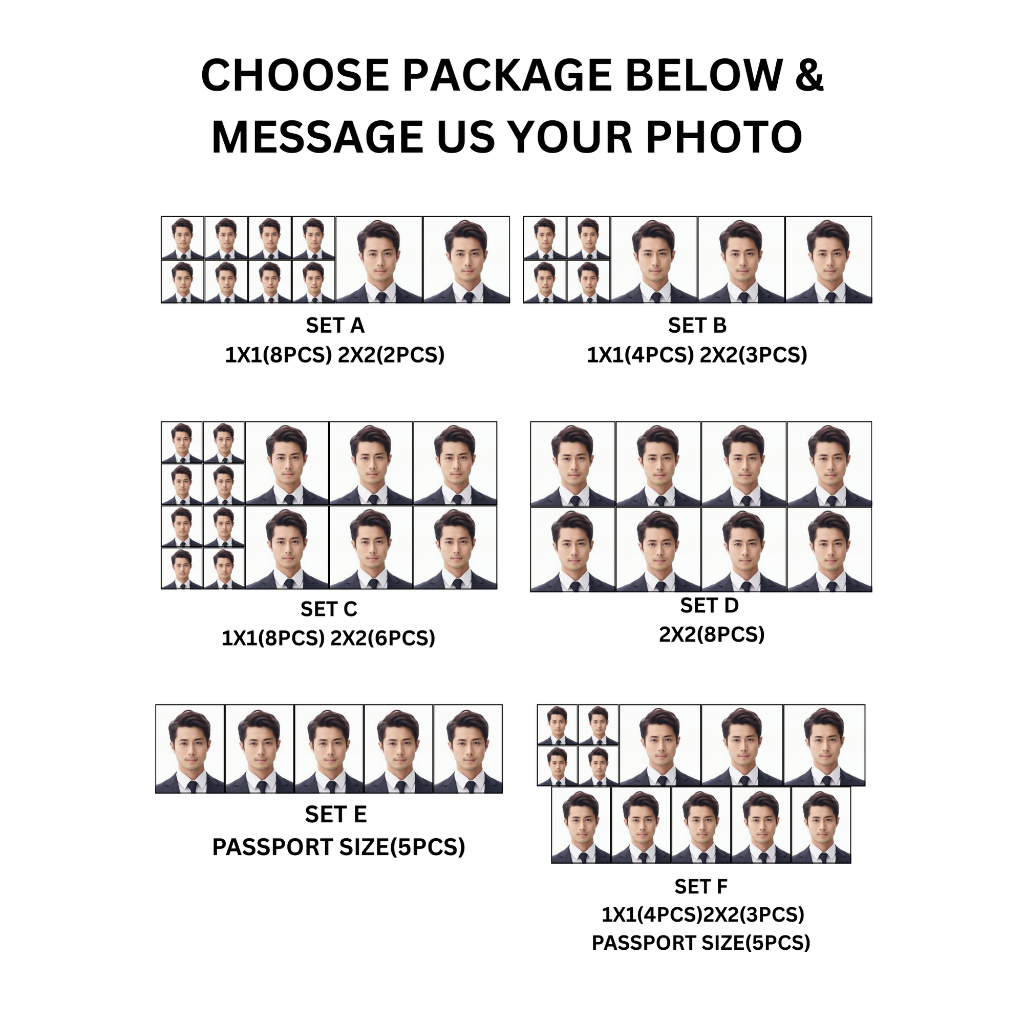 ID PICTURE PRINTING | 1x1 | 2X2 | PASSPORT SIZE RUSH ID | Shopee ...
