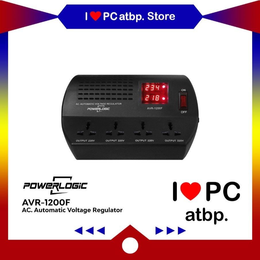 POWERLOGIC AVR-1200F (1200W AVR,50Hz,Input 160-260V,Output 220Vac ...