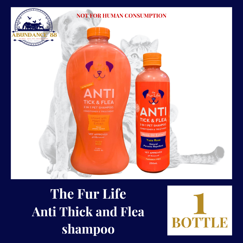 THE FUR LIFE CO. - ANTI-TICK & FLEA - 3 IN PET SHAMPOO, CONDITIONER ...