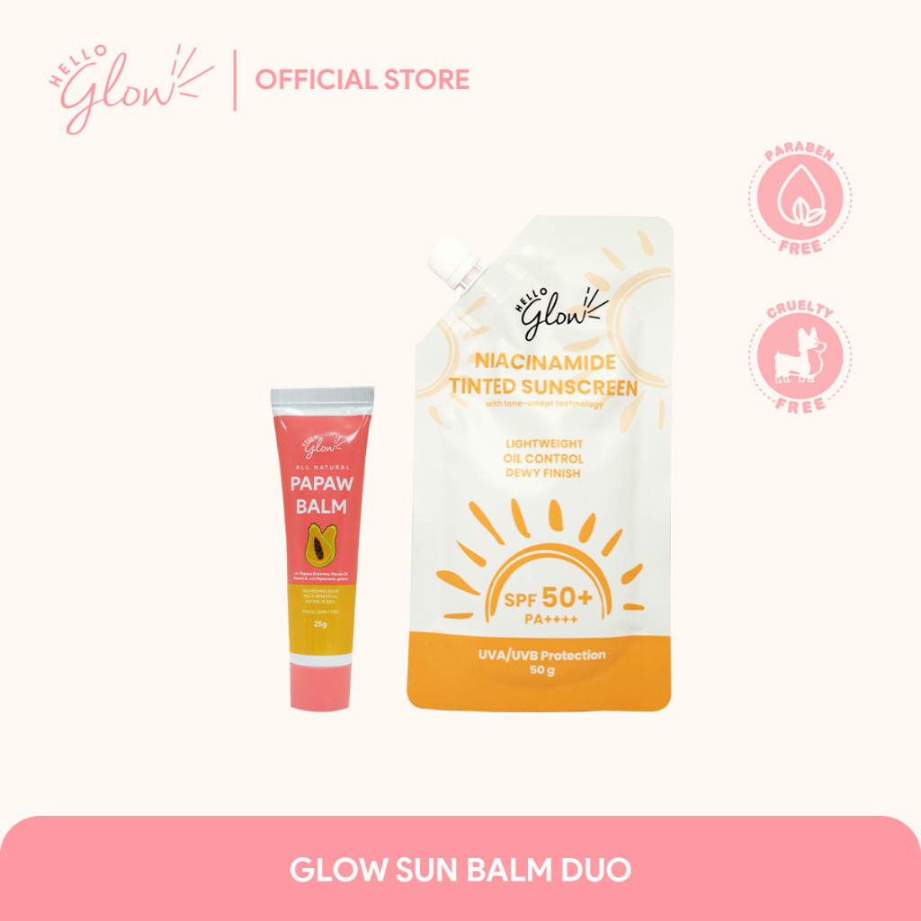 Hello Glow Sun Balm (Niacinamide Tinted Sunscreen) | Shopee Philippines