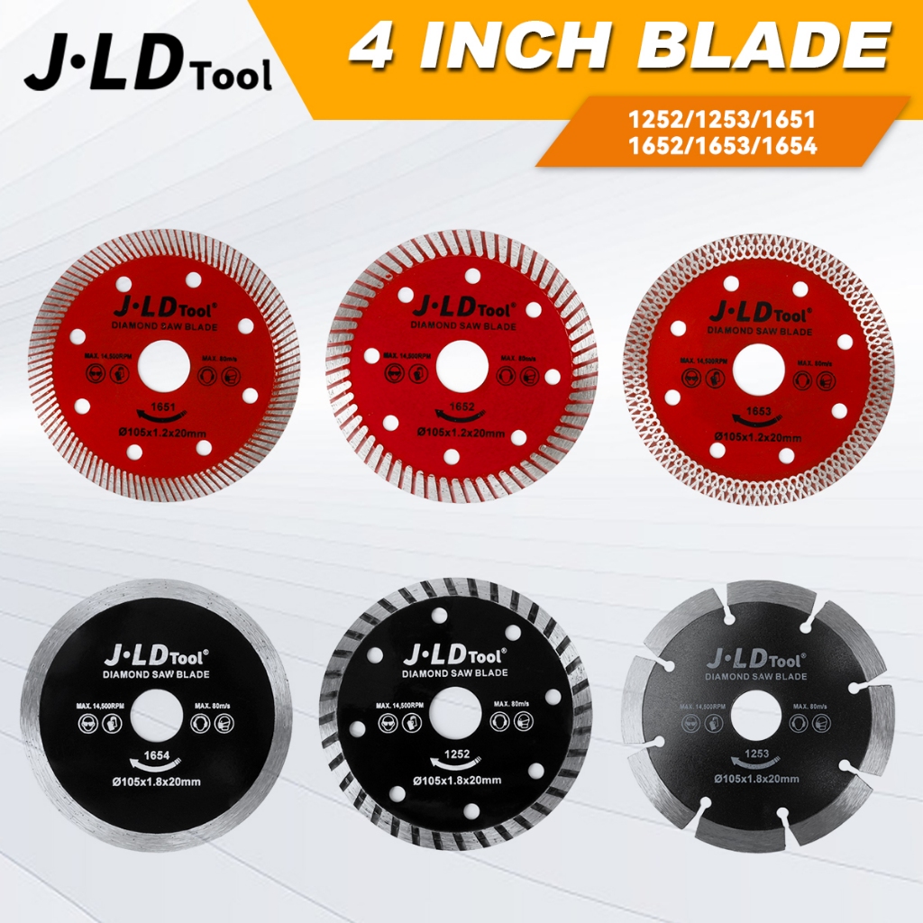 JLD TOOL Diamond Blade 4Inch Cutting Disc Saw Blade For Porcelain ...