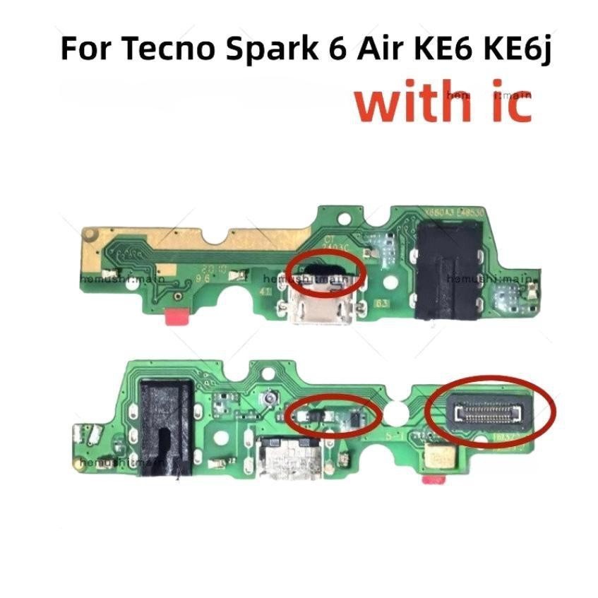 USB Charging charger port board For Tecno Spark 6 Air KE6 KE6j ...