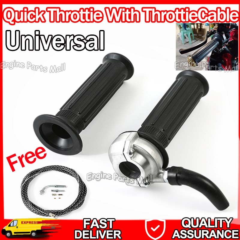 【Local Delivery】A Pair Mini Quick Throttle With Throttle Cable&Handle ...