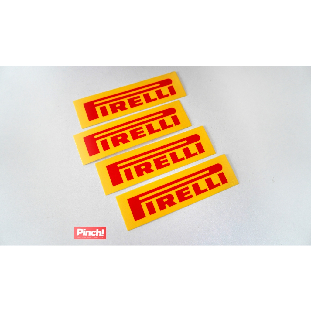 Pinch Motorcycle Sticker - Pirelli 4pcs | Shopee Philippines