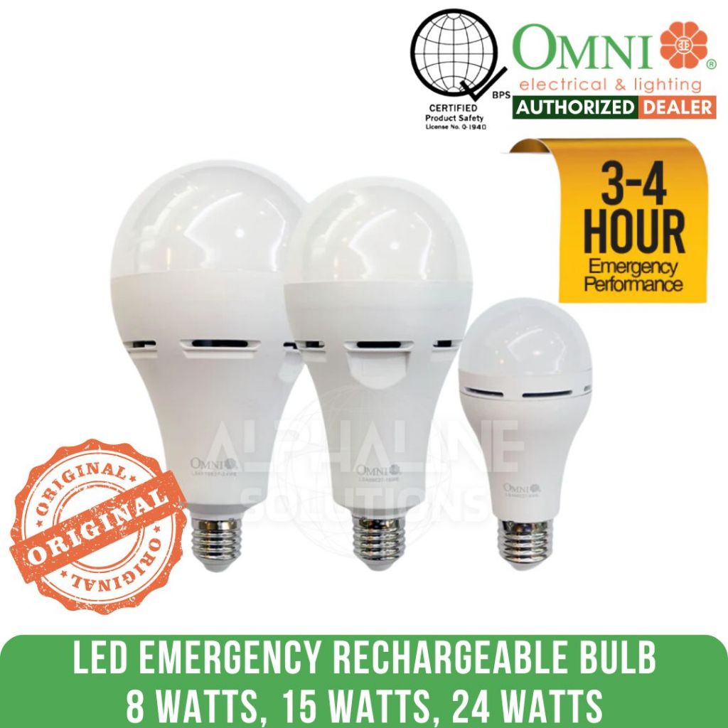 Omni LED Emergency Rechargeable Bulb - LSA | Shopee Philippines