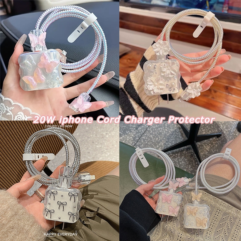 Waterproof & Anti-Fouling Coiled Charging Cable Protector for Phones ...