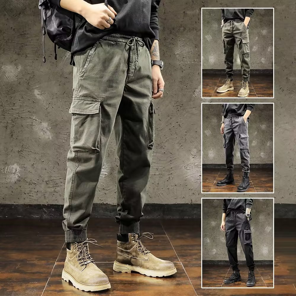 SHALOM Minimalist Cargo Jogger Pants 4 Pockets Garterize Unique Pants ...
