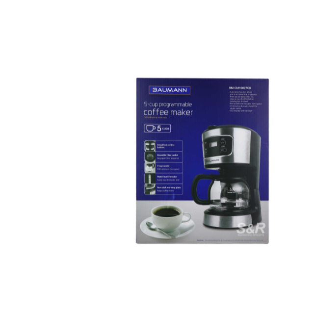 Baumann Living 5-Cup Programmable Coffee Maker BM-CM1082TCB | Shopee ...