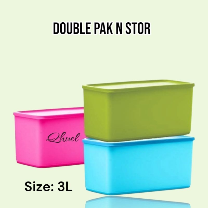Tupperware Double Pak N Stor 3.1L | Shopee Philippines