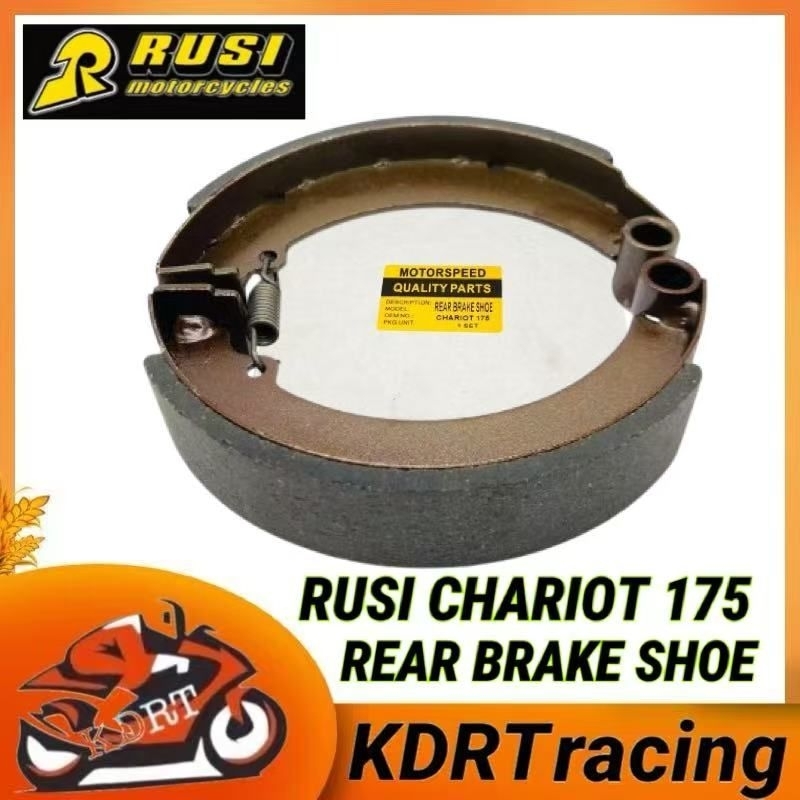 REAR BRAKE SHOE FOR RUSI CHARIOT 175 MOTOR SPEED MOTORCYCLE PARTS ...