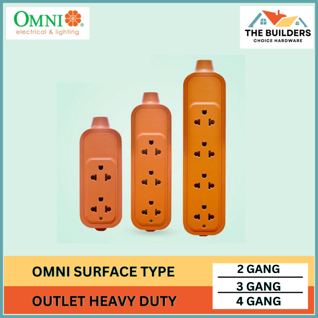 OMNI HEAVY DUTY SURFACE TYPE OUTLET 2 GANG (WRO-102), 3 GANG (WRO-103 ...