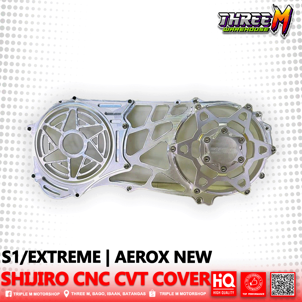 SHIJIRO CNC CVT COVER S1EXTREME / S2 PROPER FOR AEROX NEW | Shopee ...
