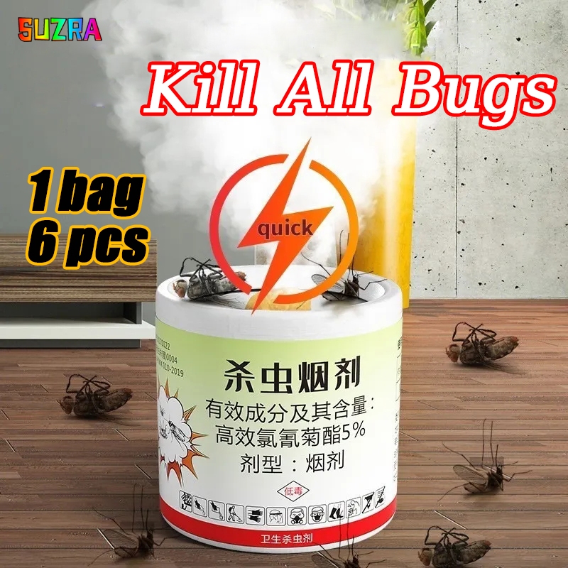 6PCS Powerful Smoke Insecticide Herb Repellent Insecticide Pest Control ...