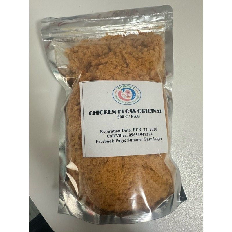 CHICKEN FLOSS ORIGINAL 500GRAMS | Shopee Philippines