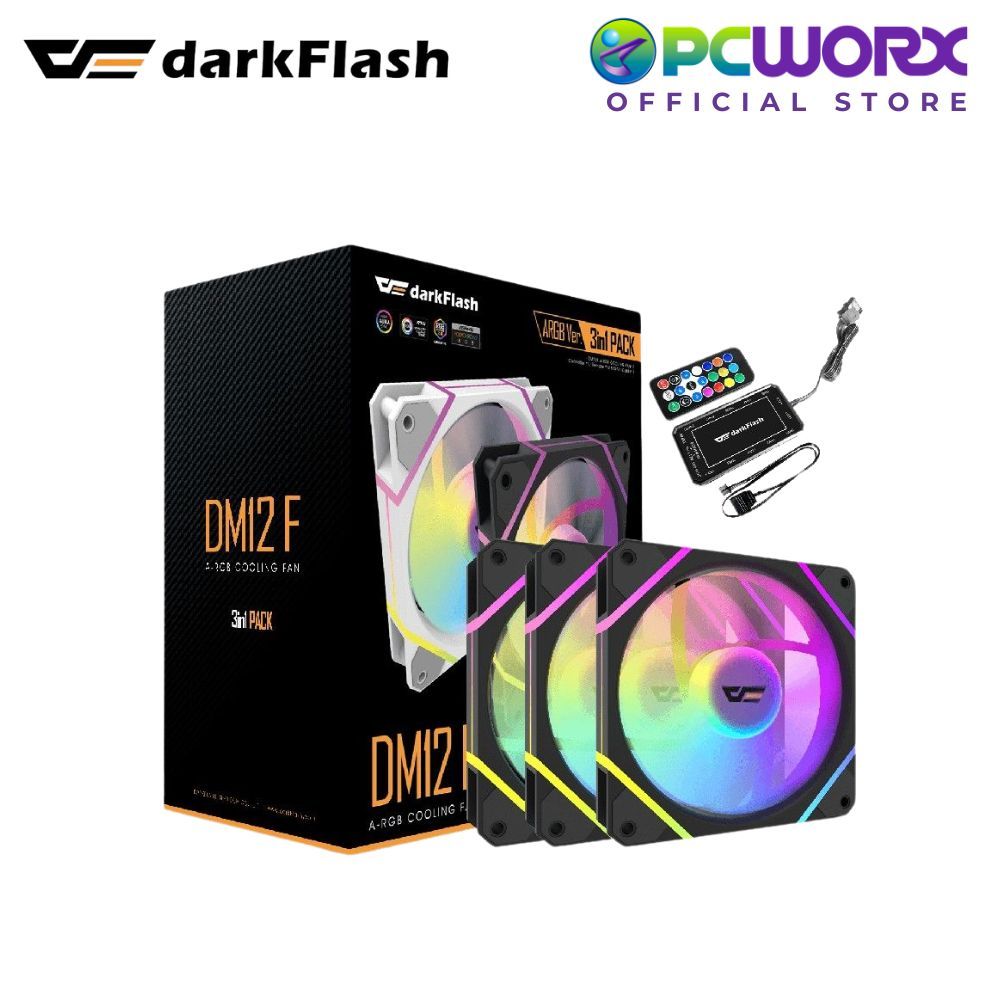 Darkflash DM12F 3in1 Combo 120mm Black | Shopee Philippines
