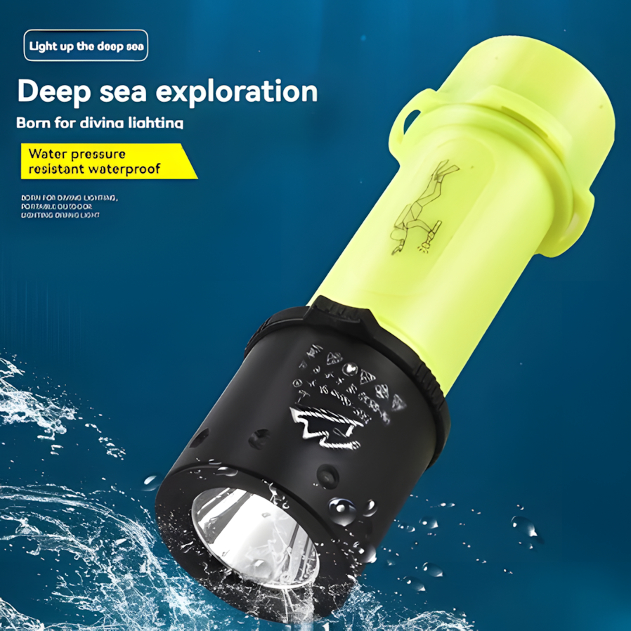 2000LM 10W L2 Diving Flashlight Waterproof Flashlight Underwater 100M ...