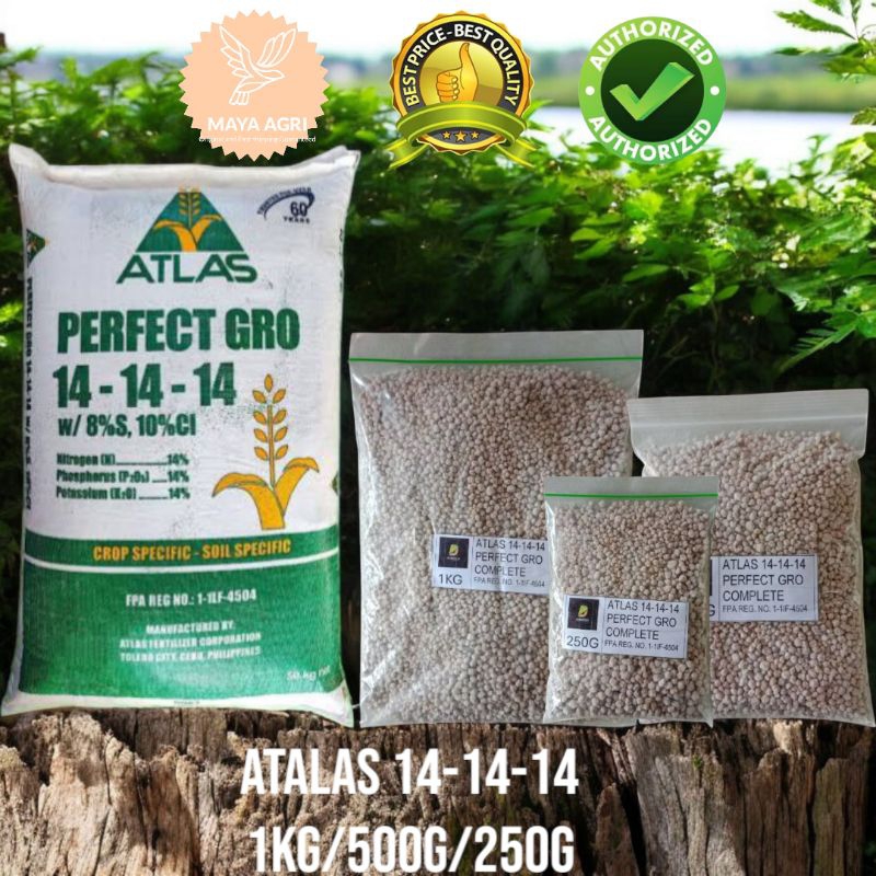 ATLAS 14-14-14 COMPLETE FERTILIZER 250G/500G/1KILO | Shopee Philippines