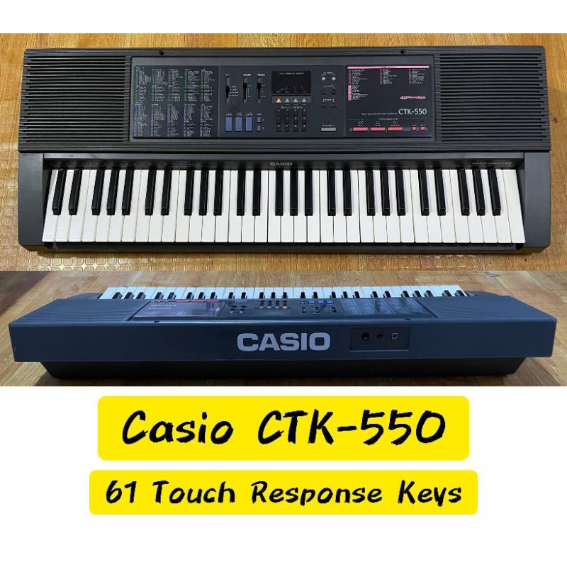 Casio CTK-550 (61 Touch Response) Japan Surplus Keyboard Piano | Shopee ...