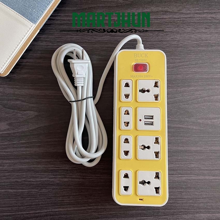 25A Universal Power Socket USB Extension Cord | Shopee Philippines
