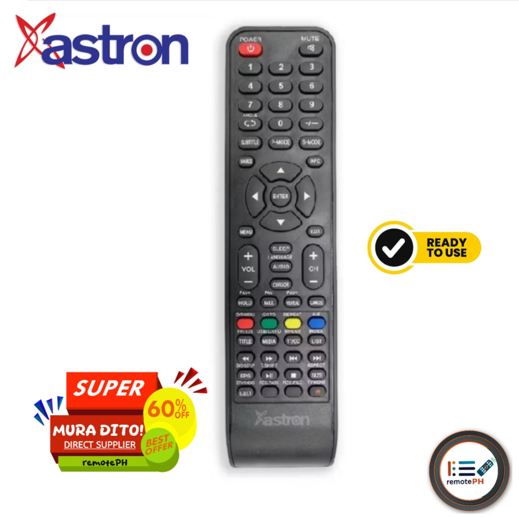for ASTRON Smart TV Remote Control (READY to use , No Need Code ...